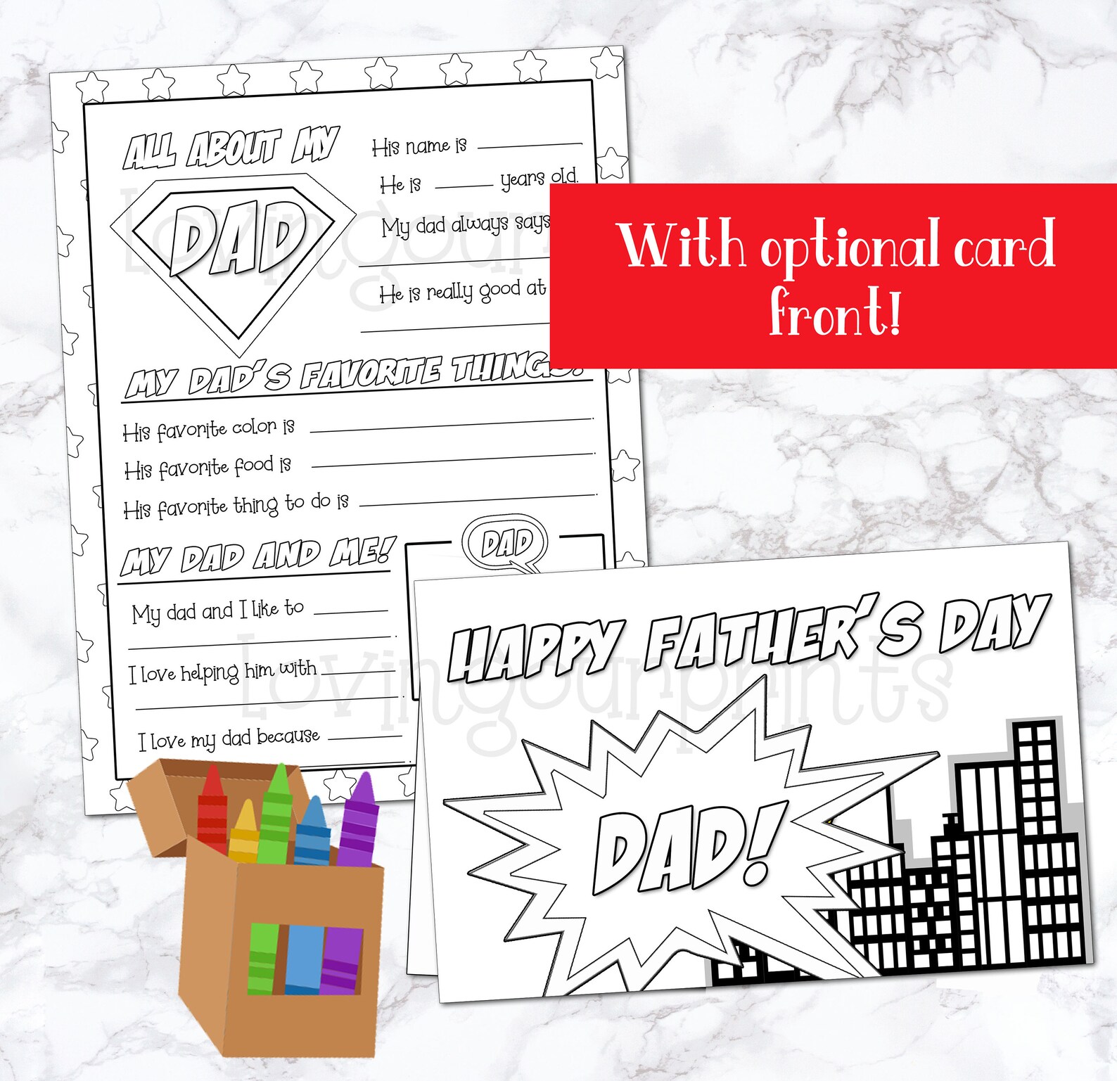 All About My Dad Fathers Day Questionnaire Fathers Day Gift - Etsy