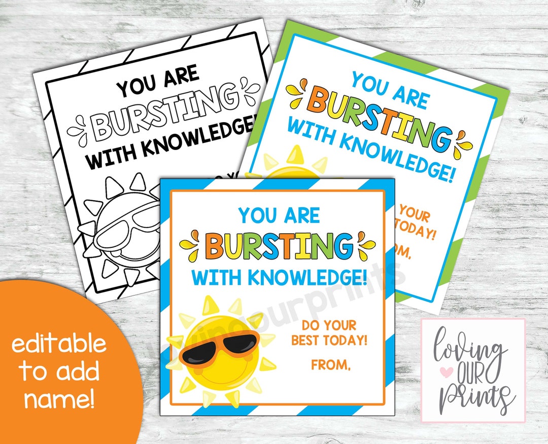 Testing Treats, Testing Treat Bags, Editable Testing Treat Labels ...