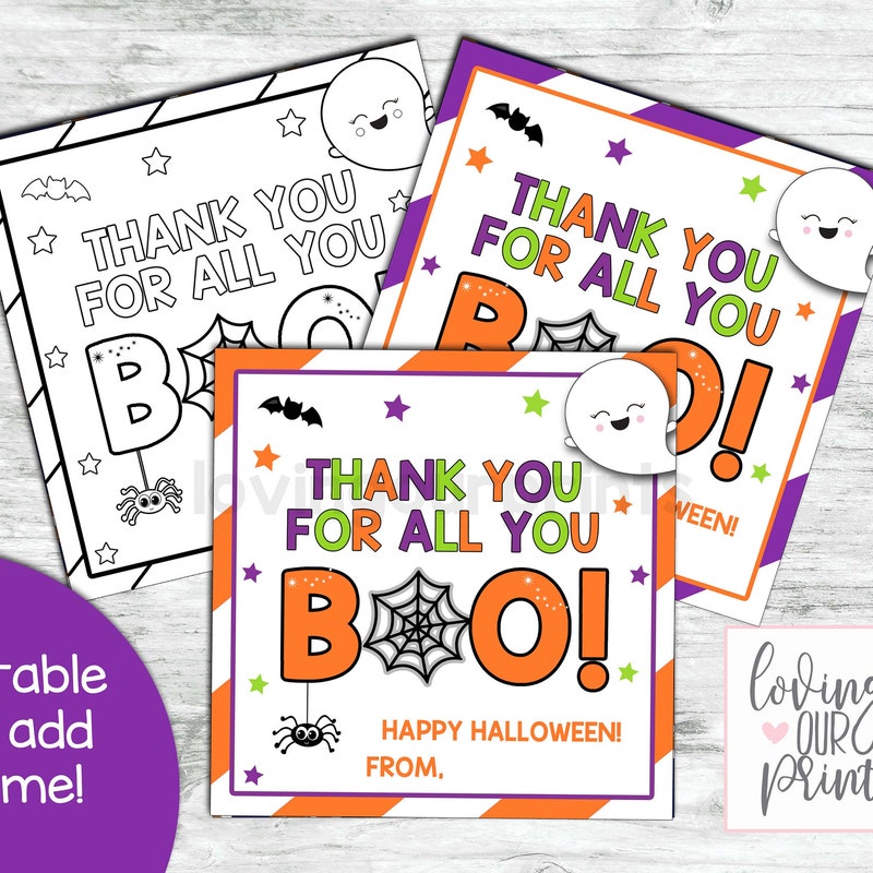 Thank You for All You Boo - Etsy