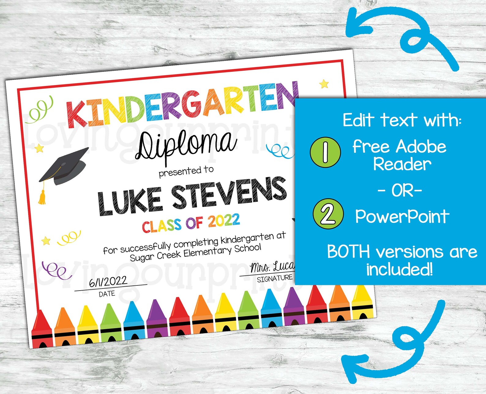 Kinder Graduation Bundle, Kinder Graduation Invitation, Kinder Grad ...