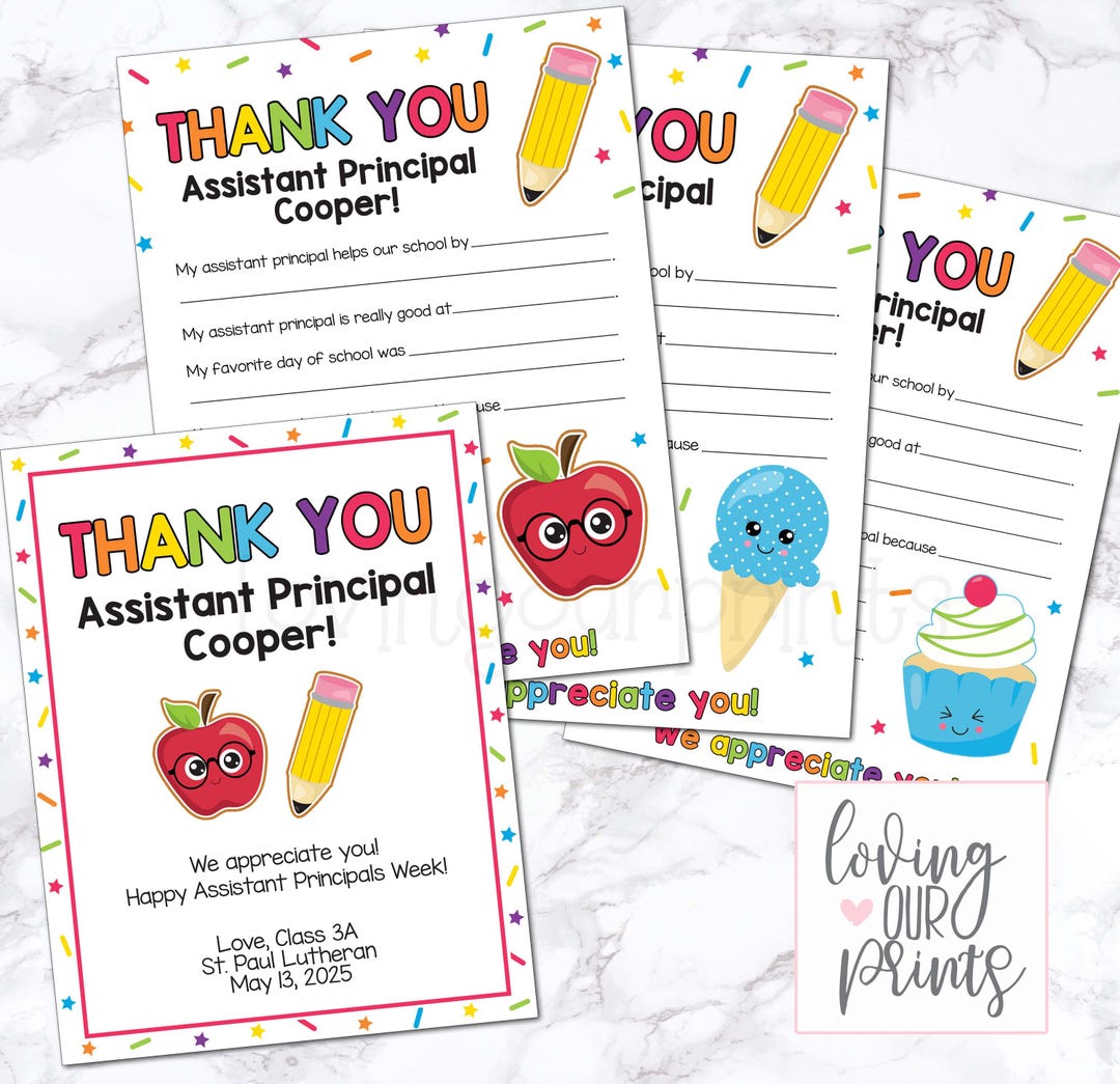 Assistant Principal Appreciation Gift, Assistant Principal Appreciation ...