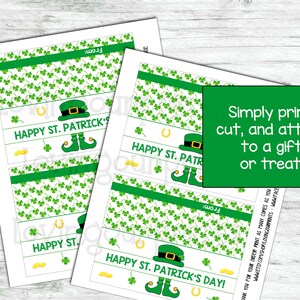 Editable St Patrick's Day Treat Bag Topper, St Patrick's Day Printable ...