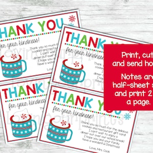 Holiday Thank You Cards, Holiday Thank You Notes, Christmas Thank You ...