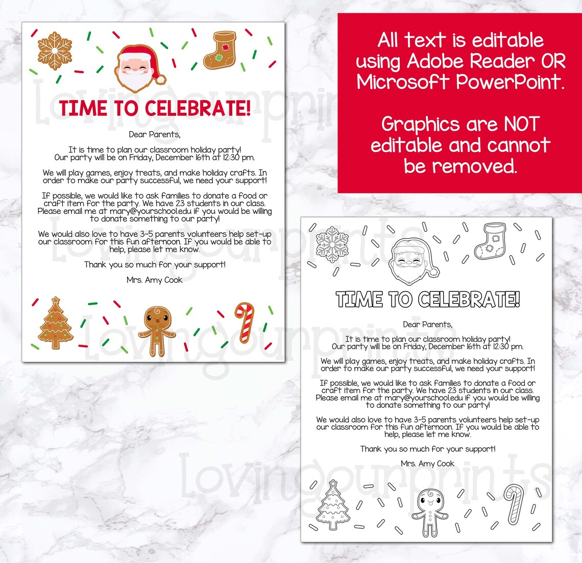 Classroom Christmas Party, Christmas Party Flyer, Class Christmas Party ...
