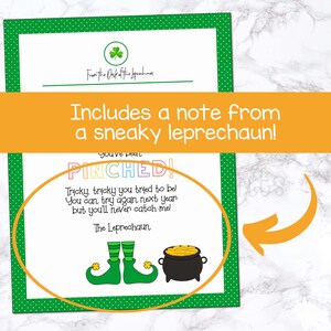 Leprechaun Trap Note St. Patrick's Day Printable - Etsy