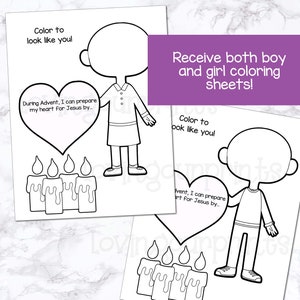 Advent Worksheet, Advent Activity, Advent Activity for Kids, Advent ...