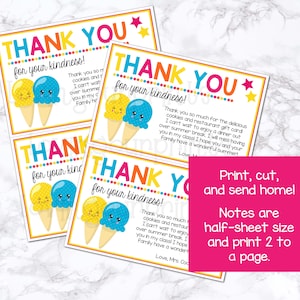 End of the Year Thank You, Editable Thank You From Teacher, End of ...