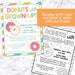 Donuts With Grownups, Donuts With Grownups Invitation, Donuts With ...