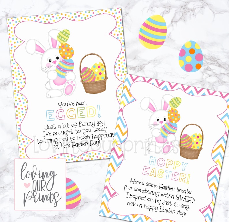 Easter Bunny Letter Printable, You've Been Egged Printable, Easter ...