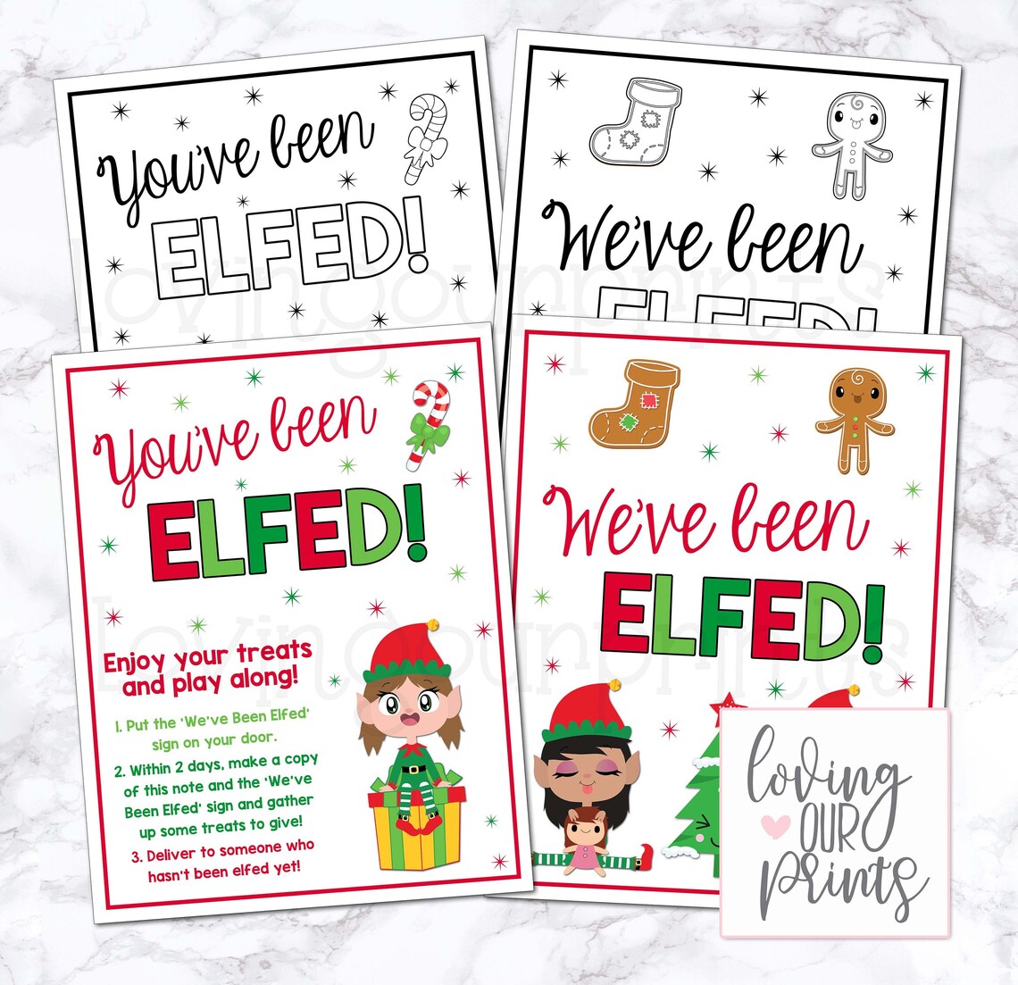 Youve Been Elfed, You've Been Elfed, Youve Been Elfed Printable, Youve ...