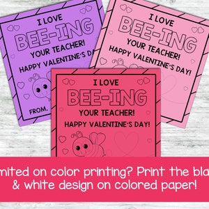 Valentines From Teacher, Editable Valentine Card, Editable Valentine ...