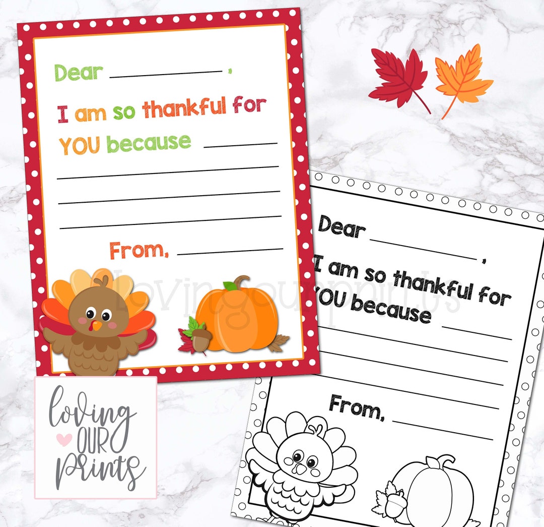 I Am Thankful for Printable Cards, I Am Thankful for Printable, I Am ...