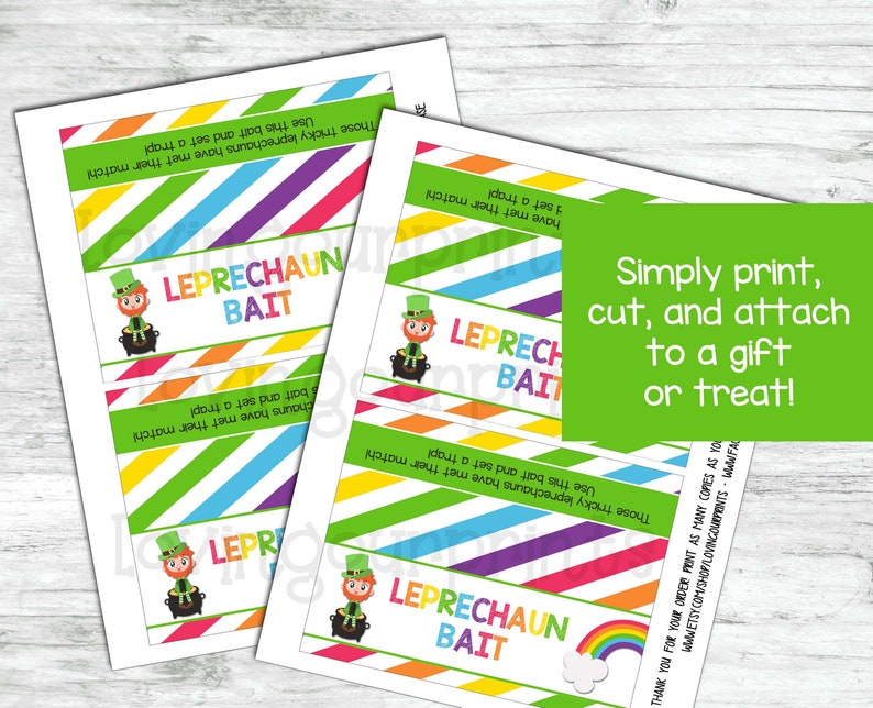 Leprechaun Bait Leprechaun Bait Labels St Patricks Day | Etsy