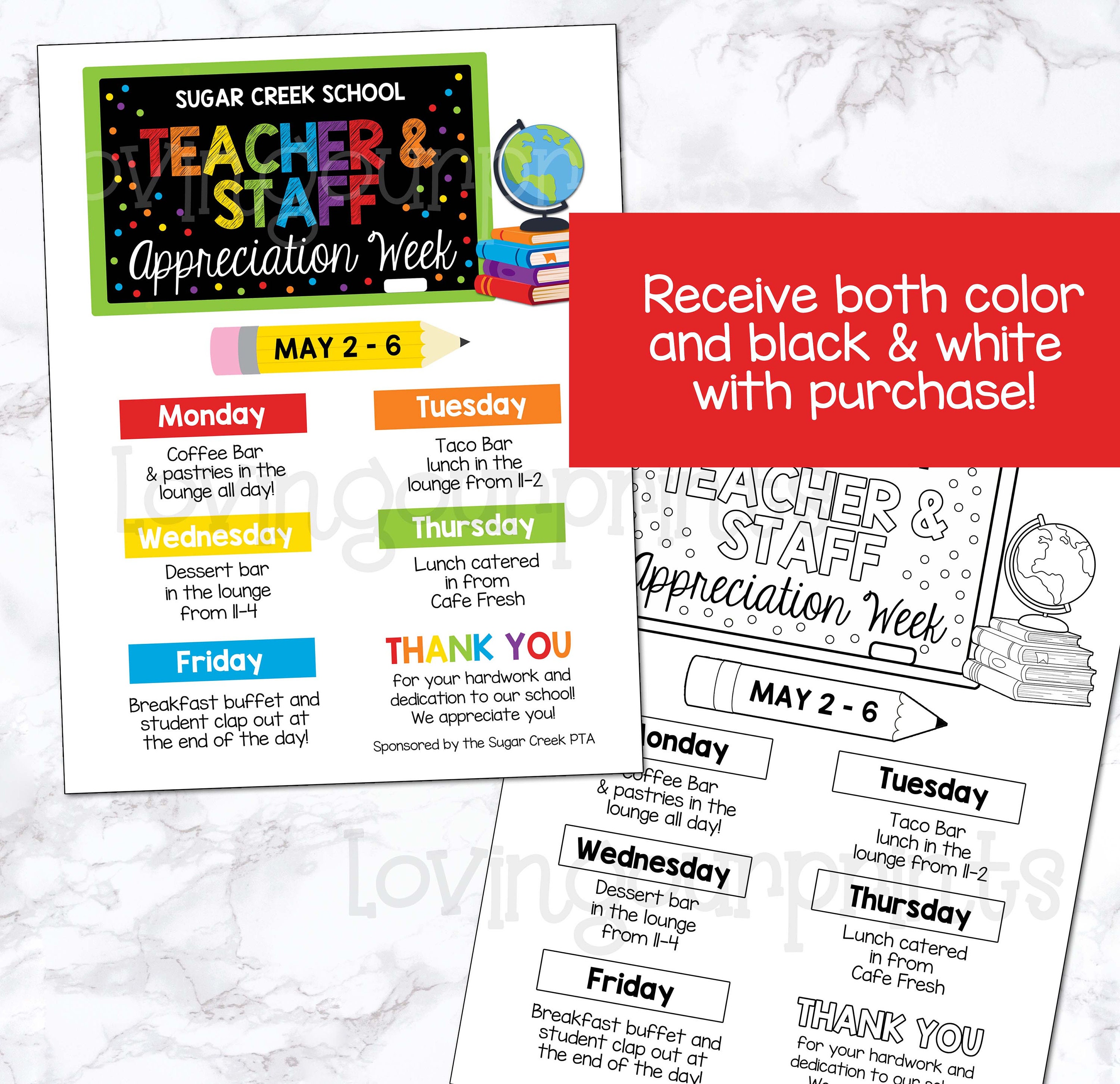 Editable Teacher Appreciation, Editable Teacher Appreciation Week ...