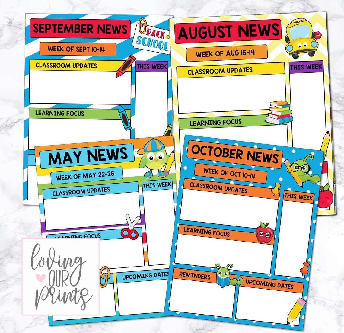 Back to School Newsletter Template, Back to School Newsletter ...