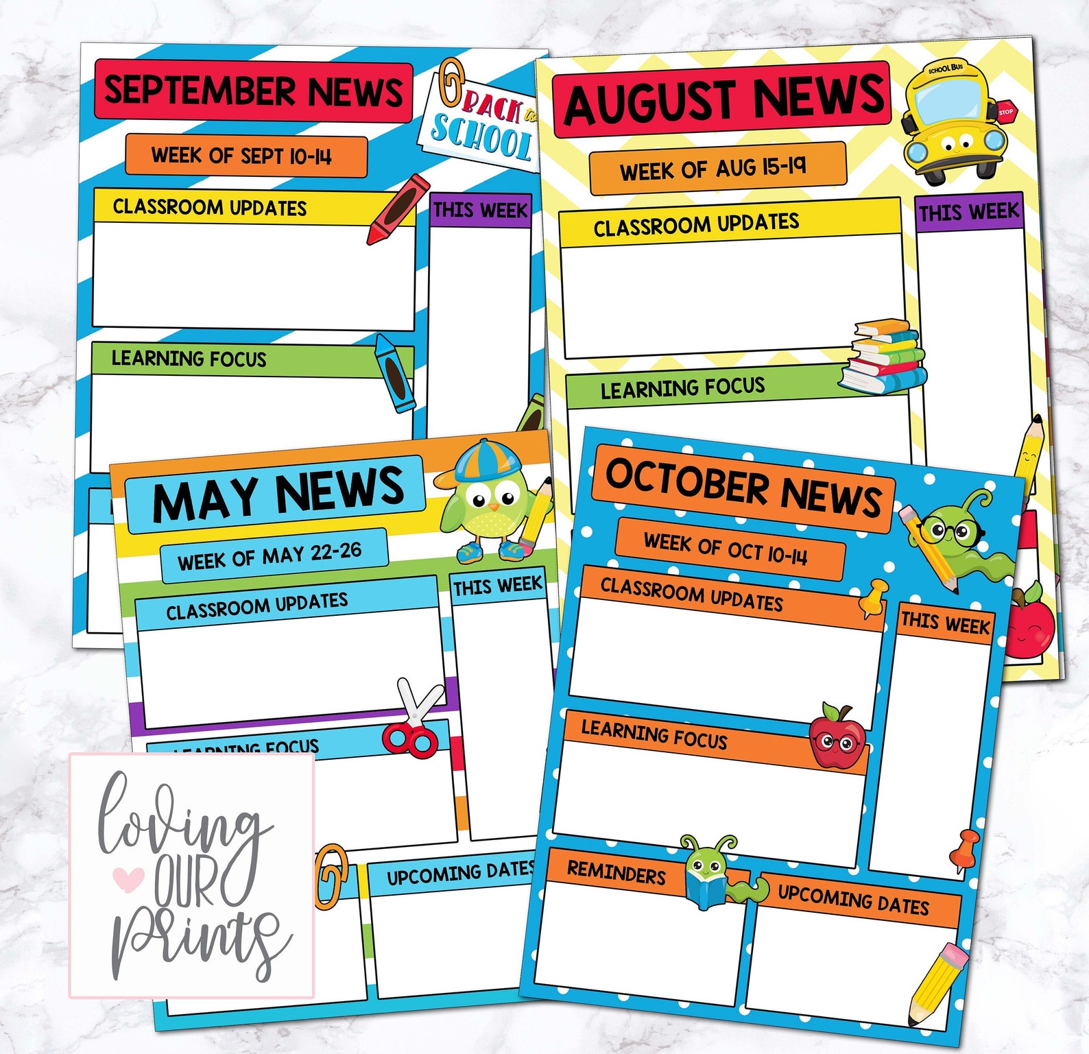 Back to School Newsletter Template, Back to School Newsletter ...
