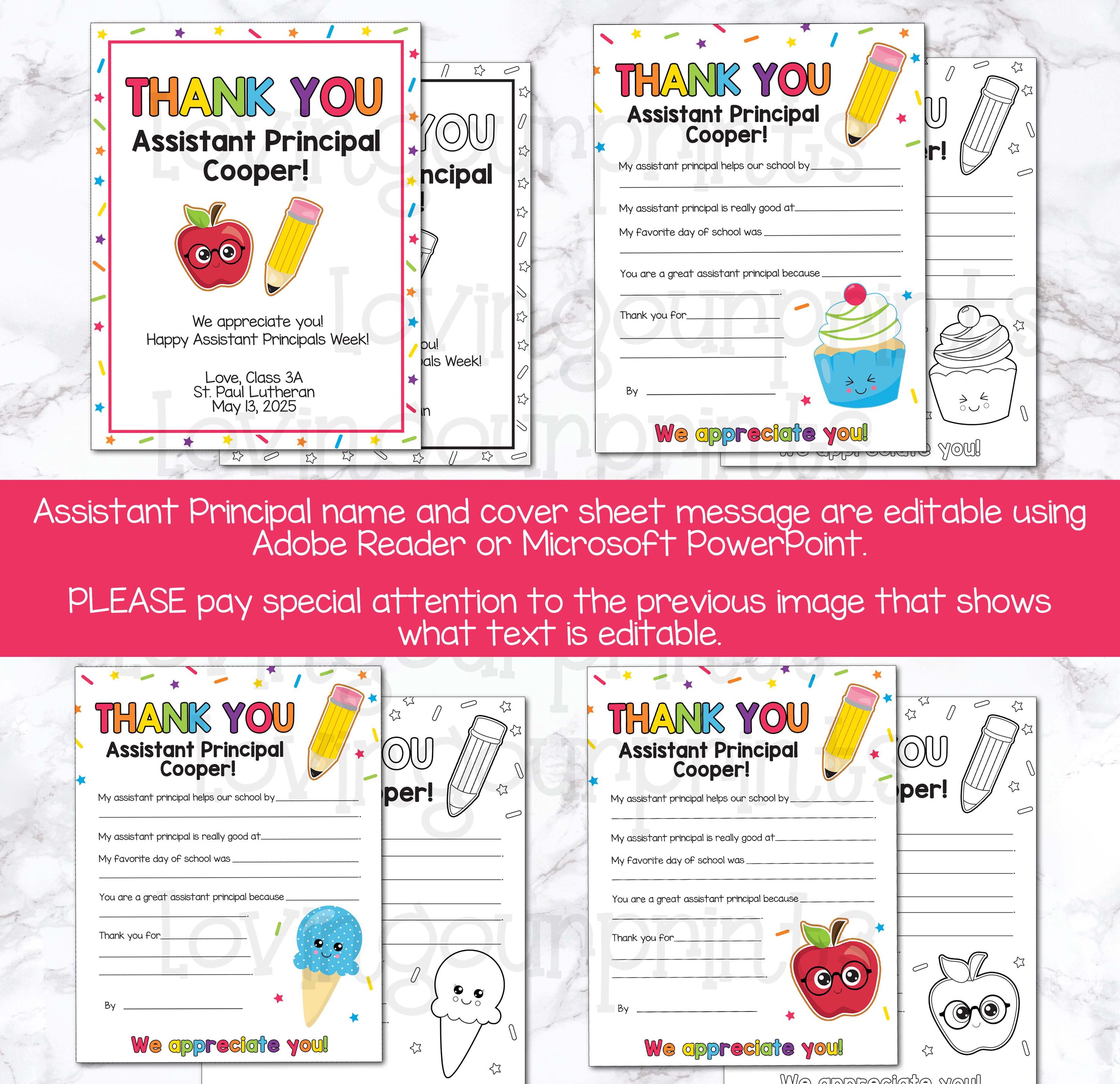 Assistant Principal Appreciation Gift, Assistant Principal Appreciation ...