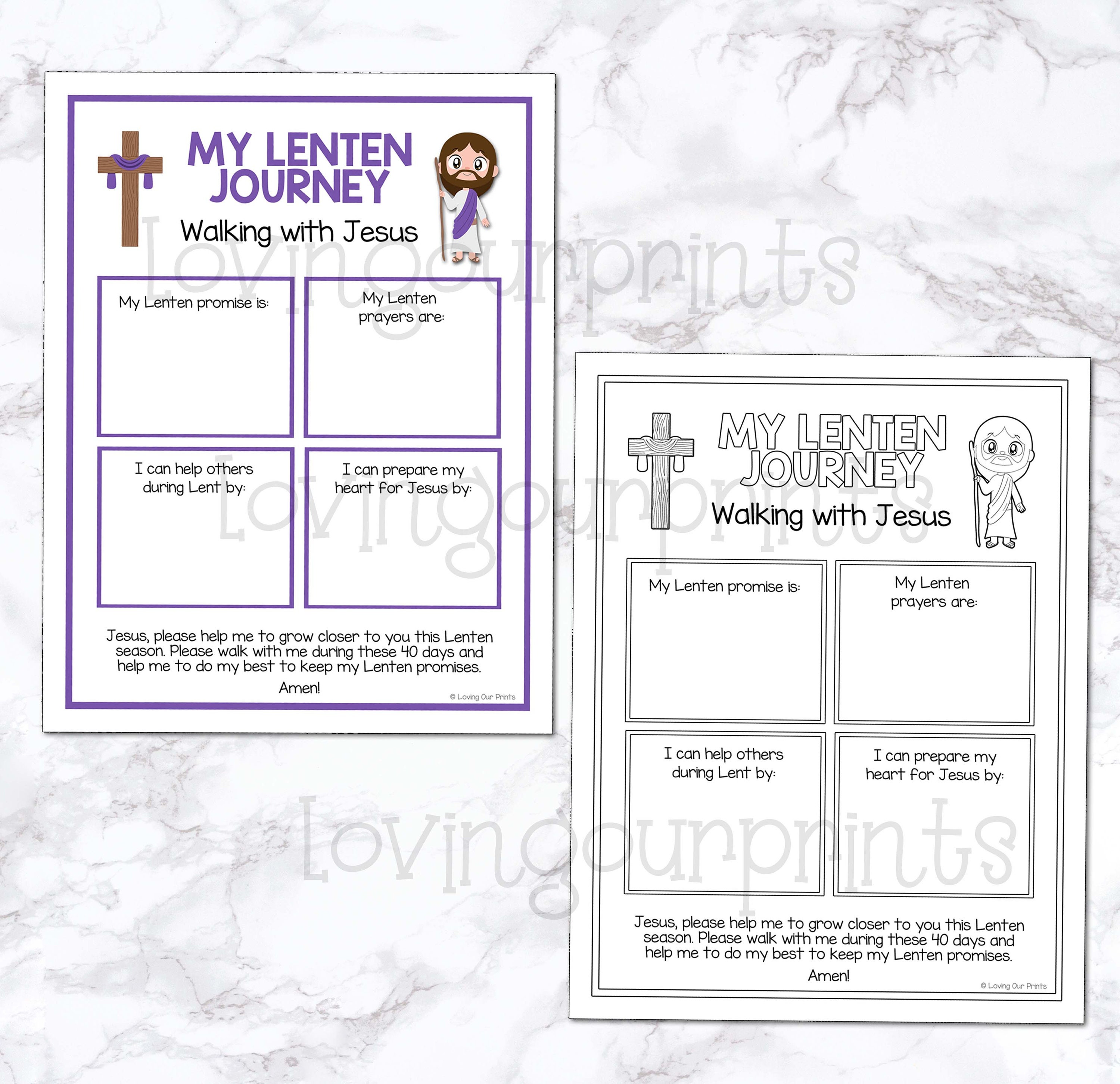 Lent for Kids Ash Wednesday Lenten Activities Catholic - Etsy