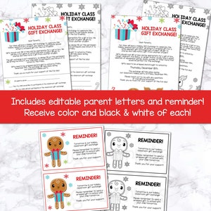 Gift Exchange Letter to Parents, Class Gift Exchange, Classroom Gift ...