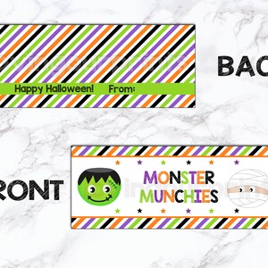 Halloween Treat Tags, Editable Halloween Gift Tag, Halloween Party Bags ...