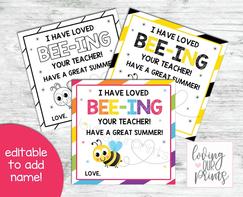 End of the Year Gift Tags for Students Student Gifts From - Etsy