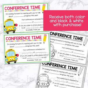 Parent Teacher Conference Forms, Parent Teacher Conference Editable ...