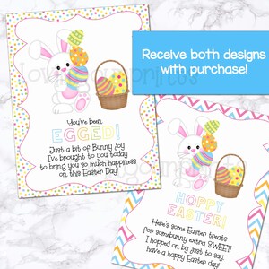 Easter Bunny Letter Printable, You've Been Egged Printable, Easter ...