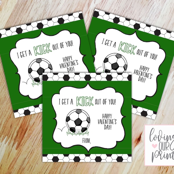Soccer Valentine - Etsy