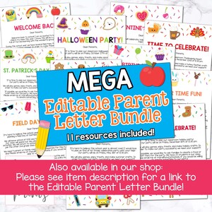 End of the Year Letter, Editable End of the Year Letter to Parents ...