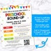 Editable Preschool Round up Flyer, Preschool Enrollment, Preschool ...