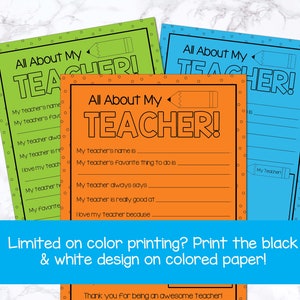 Student Teacher Gift From Students, Teacher Appreciation Week Gift ...