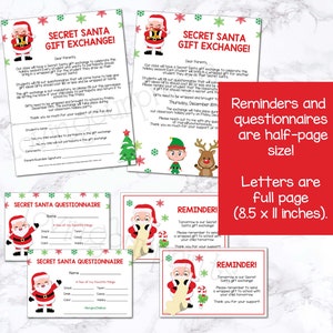 Secret Santa Gift Exchange, Secret Santa Gift Exchange Questionnaire ...
