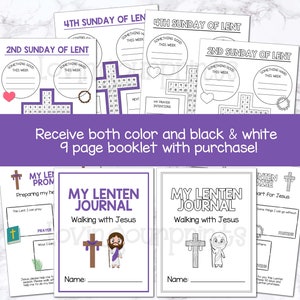 Lent for Kids, Lent Printable, Lent Journal, Lenten Journal, Lent ...