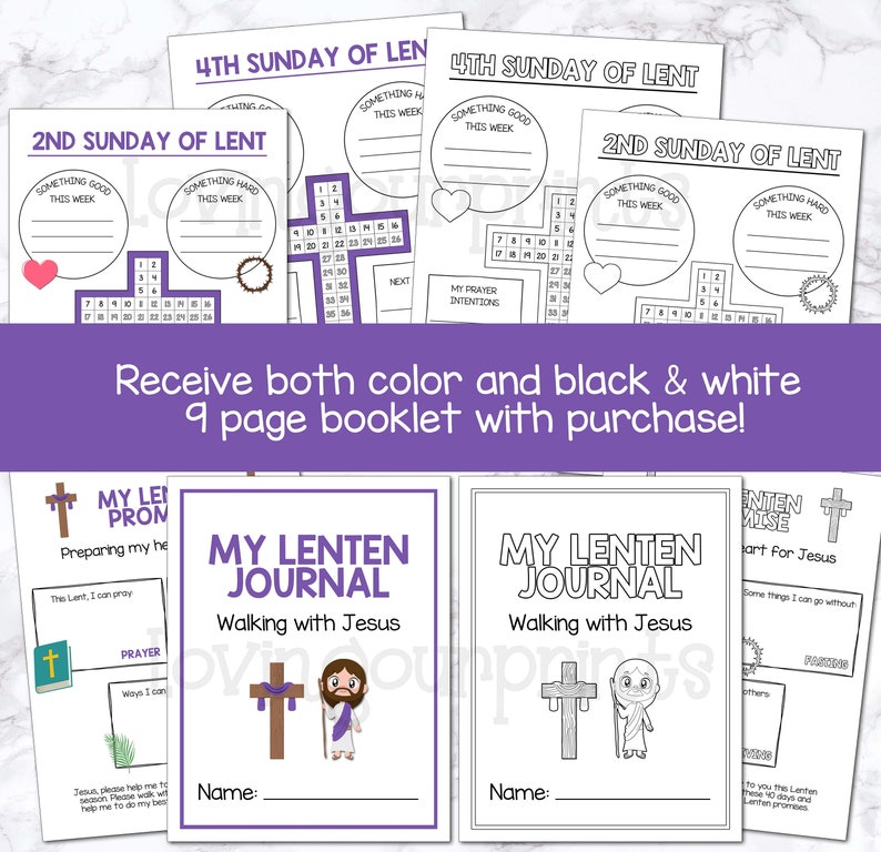 Lent for Kids, Lent Printable, Lent Journal, Lenten Journal, Lent ...