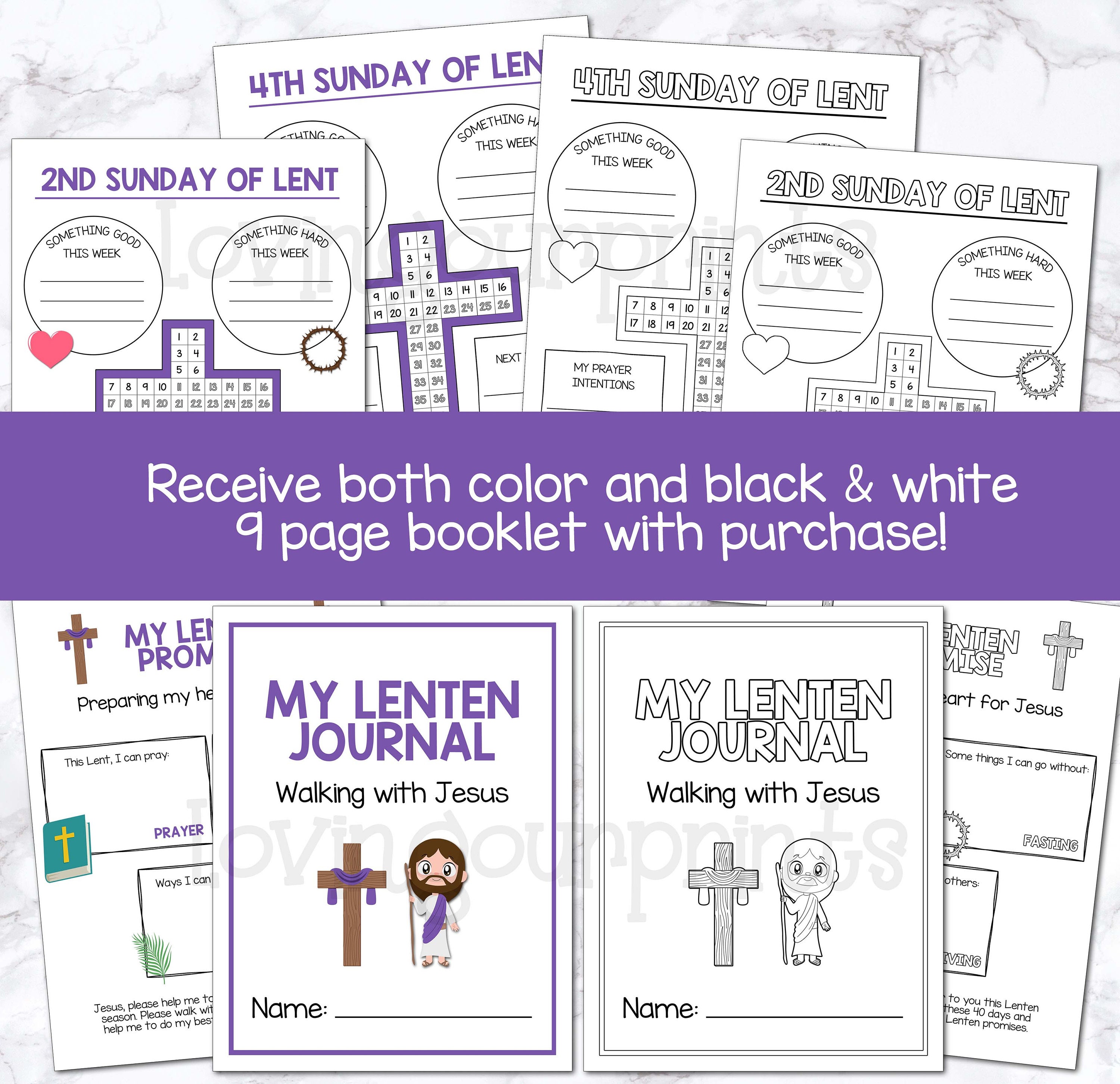 Lent for Kids, Lent Printable, Lent Journal, Lenten Journal, Lent ...