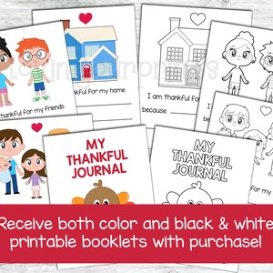 I Am Thankful For, Thanksgiving Booklets, Thanksgiving Booklet for Kids ...