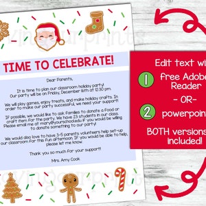 Classroom Christmas Party, Christmas Party Flyer, Class Christmas Party ...