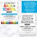 Back to School Night Flyer, Editable Back to School Night Template ...