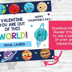 Solar System Valentines, Space Valentines, Planet Valentines, Solar ...