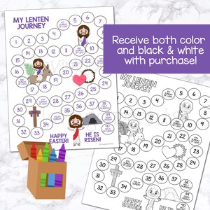 Lenten Calendar, Ash Wednesday Printable, Lent Calendar, Lenten ...