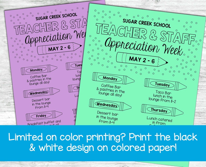 Teacher Appreciation Week Printable Editable Teacher - Etsy