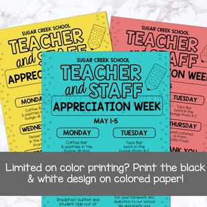 Teacher Appreciation, Editable Teacher Appreciation Flyer, Teacher ...