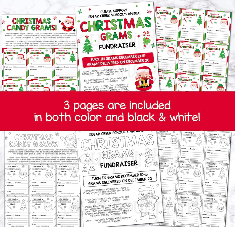 Christmas Candy Grams, Christmas Candy Gram for Kids, Christmas Candy ...