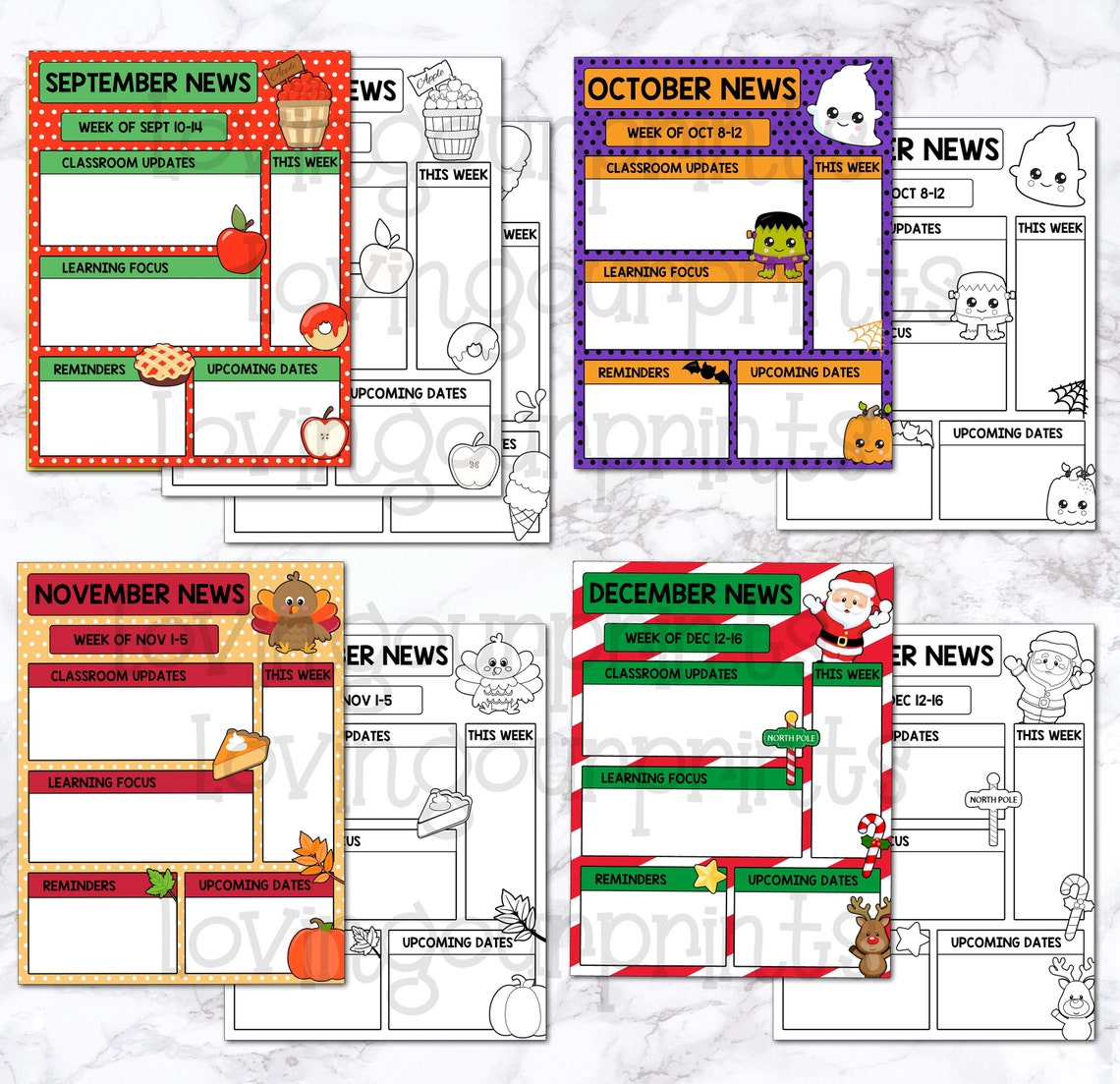 Editable Teacher Newsletter Teacher Newsletter Template - Etsy