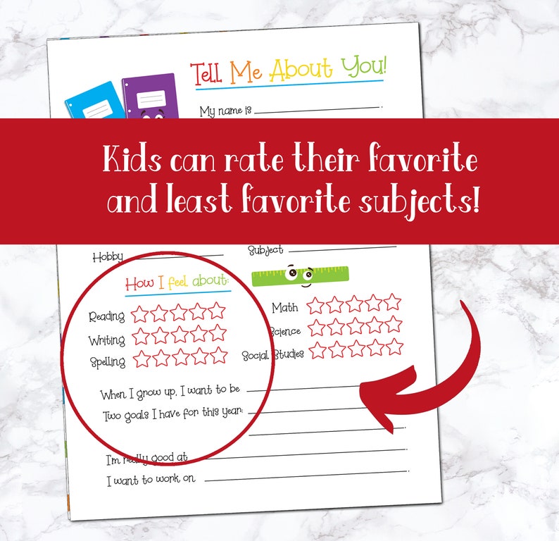Get to Know Students Get to Know Me First Day of School Back - Etsy