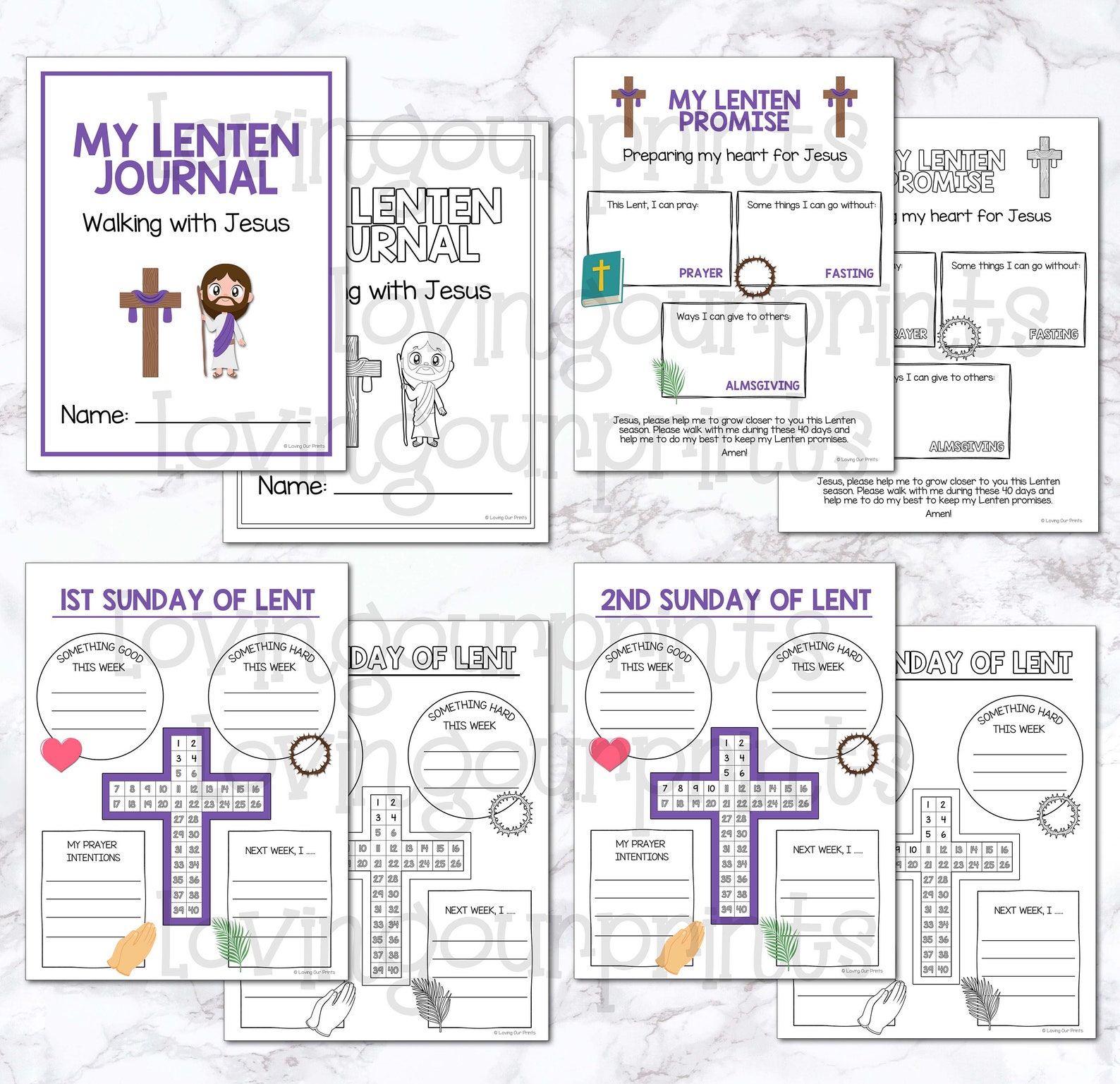 Lent for Kids, Lent Printable, Lent Journal, Lenten Journal, Lent ...