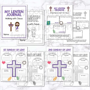 Lent for Kids, Lent Printable, Lent Journal, Lenten Journal, Lent ...