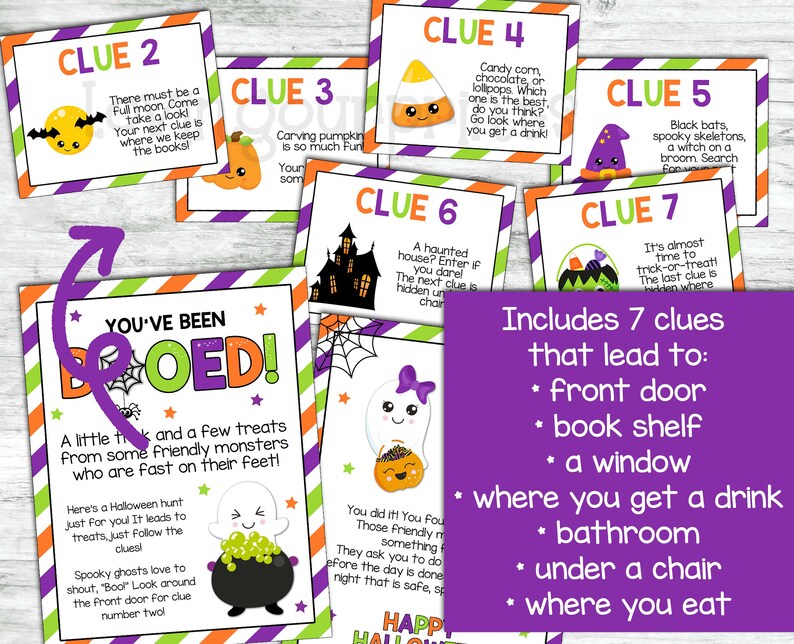 Halloween Scavenger Hunt for Kids, Halloween Scavenger Hunt, Halloween ...