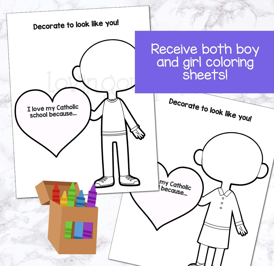 Catholic Schools Week I Love My Catholic School Catholic - Etsy