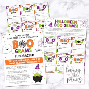 Boo Grams, Boo Grams Template, Editable Boo Grams Flyer, Boo Grams ...